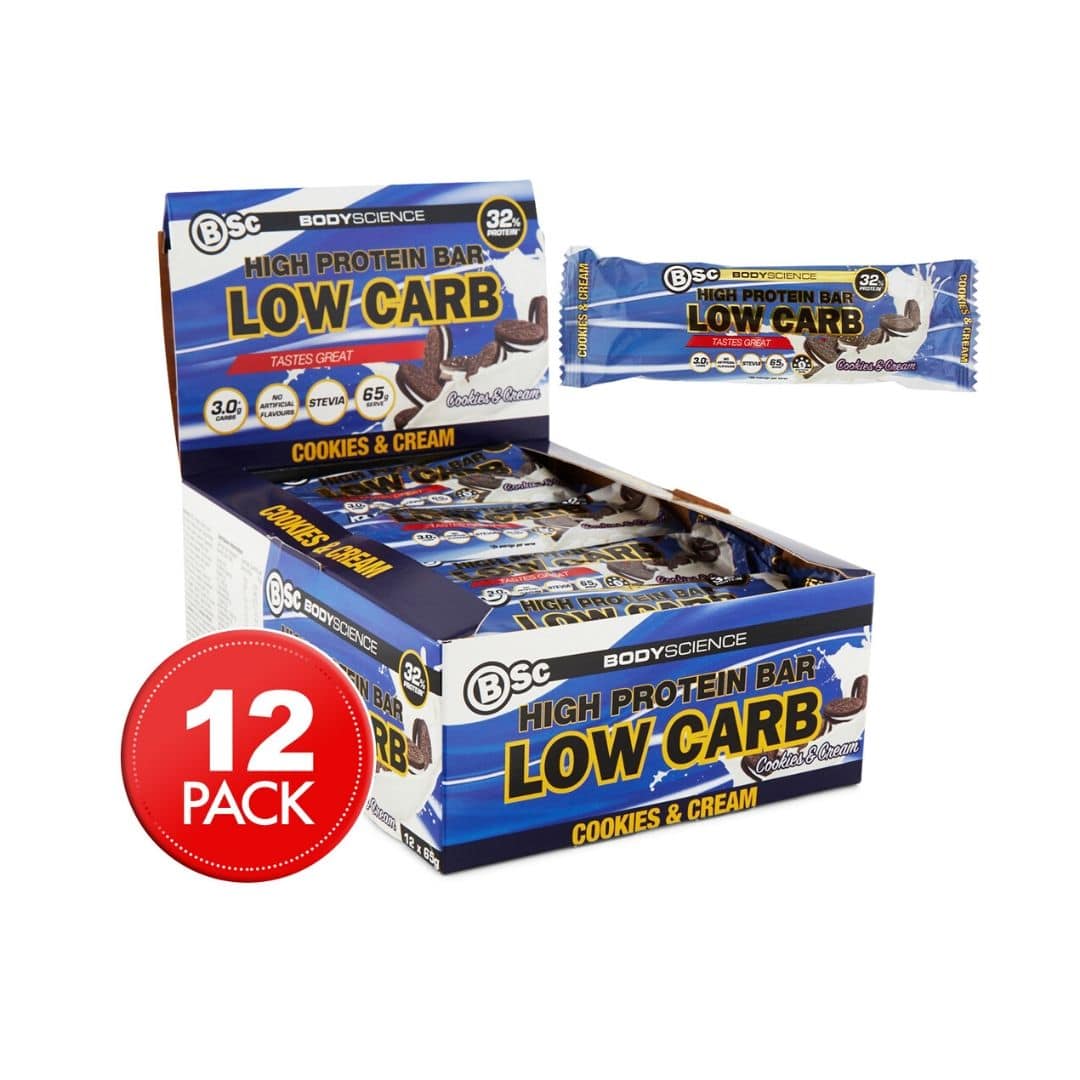 BSC Hi Protein Low Carb Bar 60g (x12)